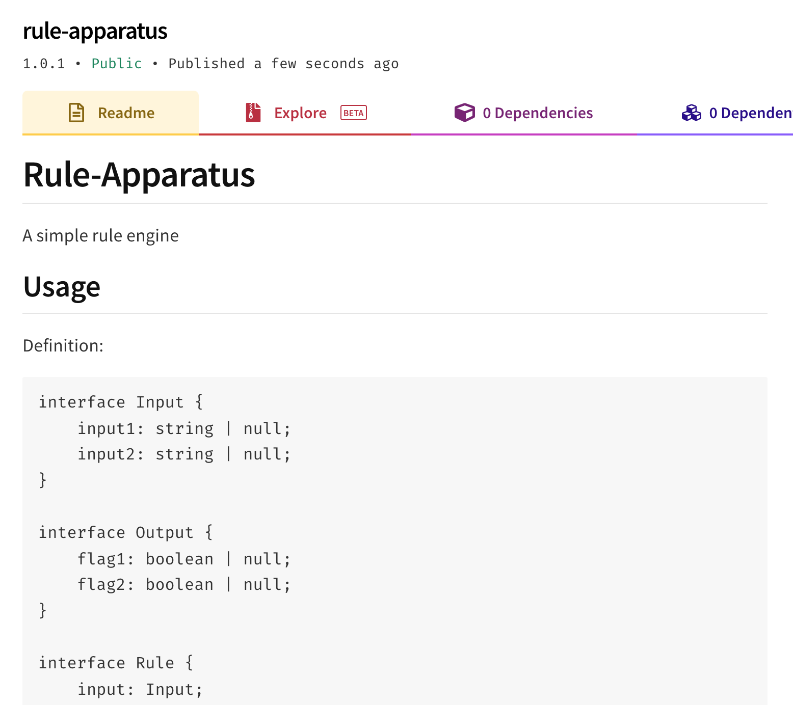 Rule Apparatus - Ronnie Schaniel